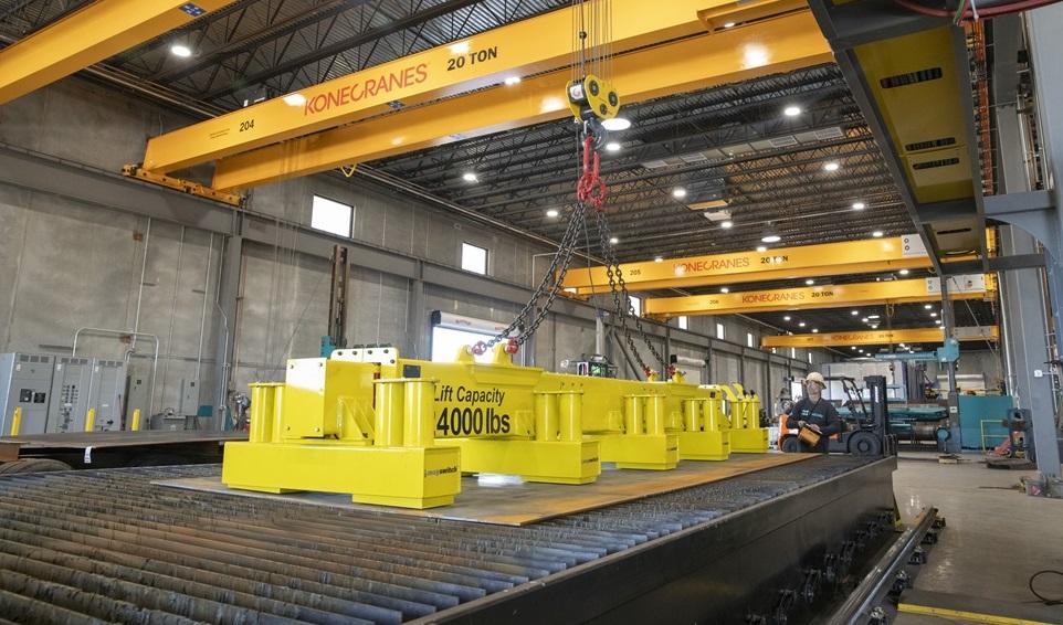 A look at a modern water tank fabricating facility