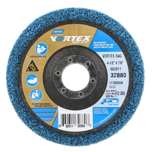 Abrasive discs grind and blend in one step