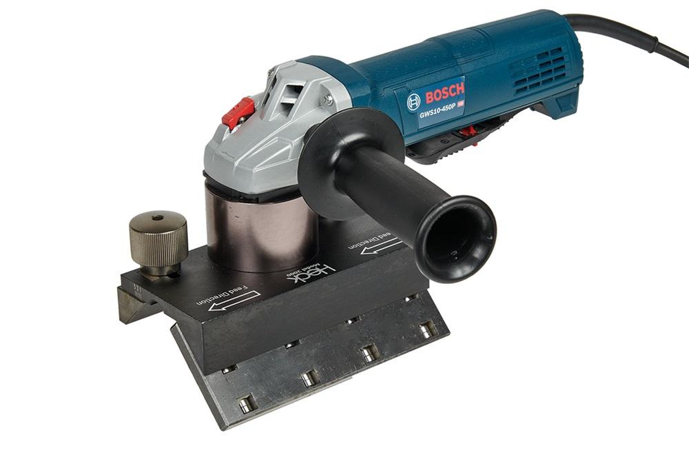 Biseladora manual que rápidamente completa bordes biselados de hasta ¼ ...