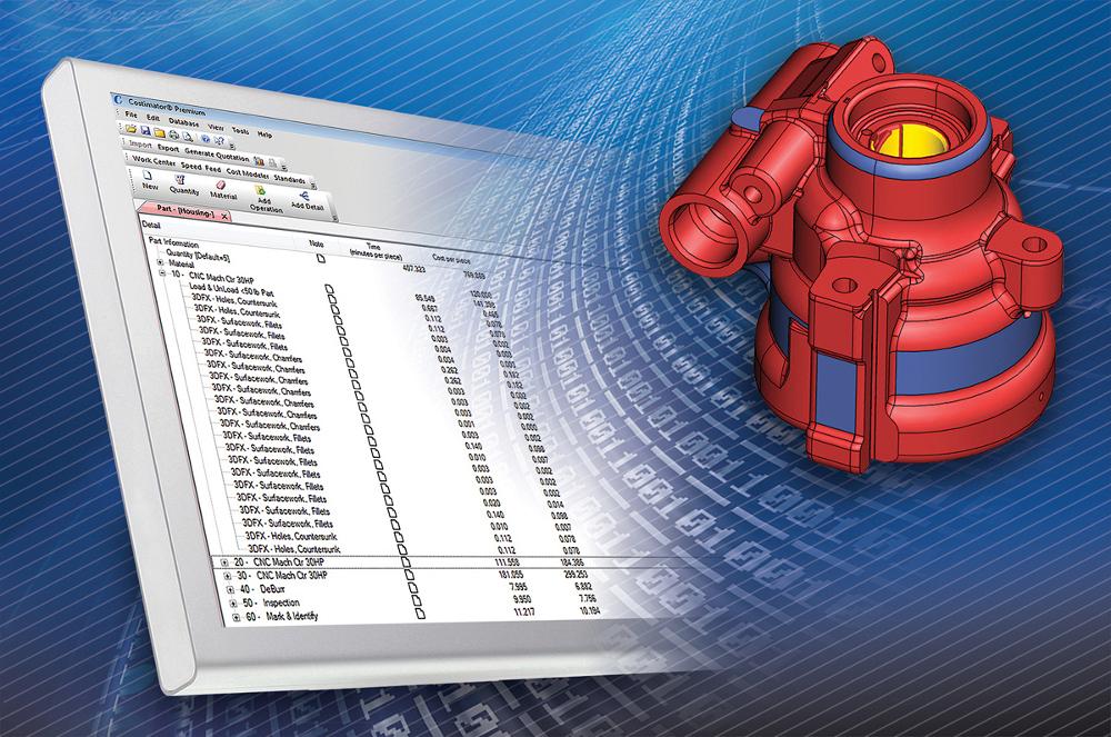 Cost Estimating Software Includes 3 D Cad Feature Recognition