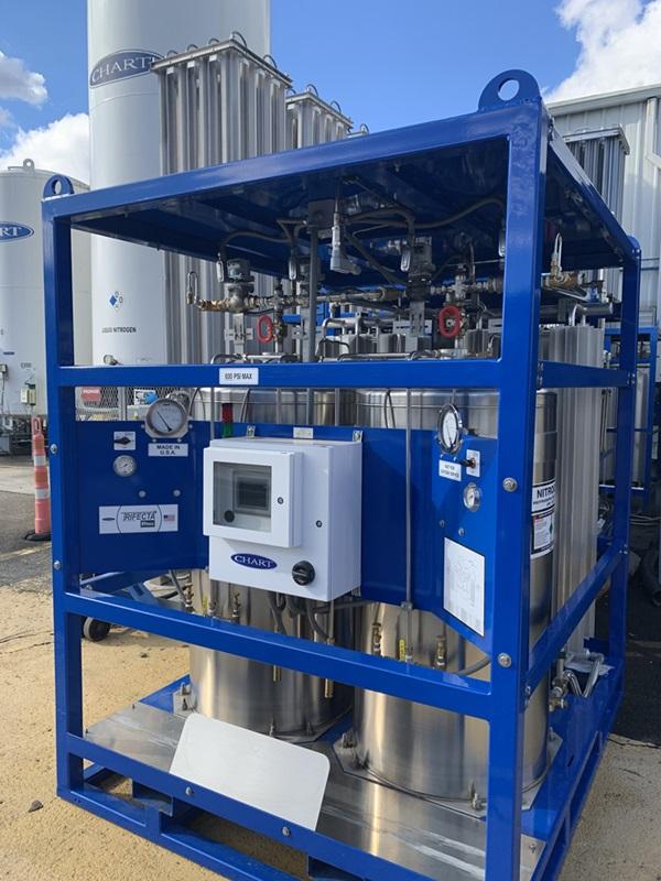 Gas supply system delivers flow rates to 30,000 SCFH