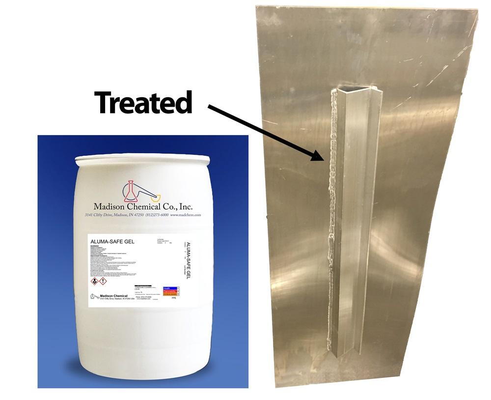 Gel cleans aluminum and stainless steel without brushing