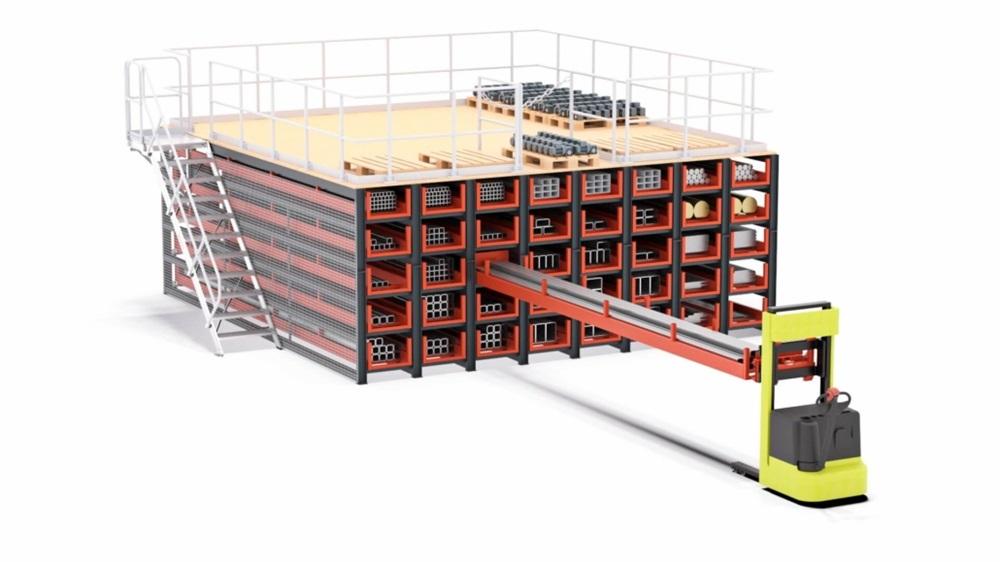 How to store and retrieve tubes efficiently without a smart factory