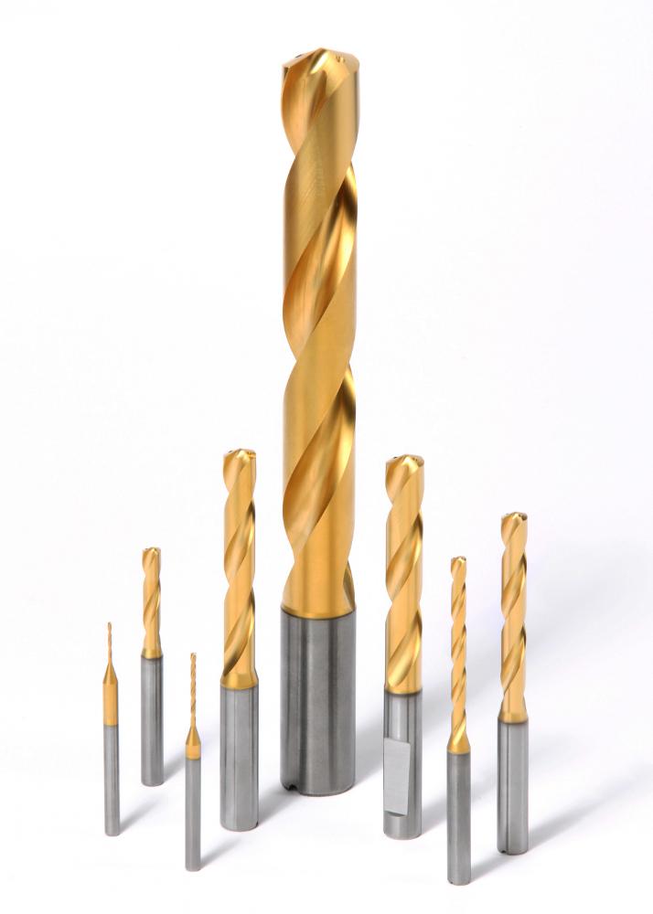 Microdrill Includes Wear indicating TiN Coating Microdrill Includes Wear indicating TiN Coating
