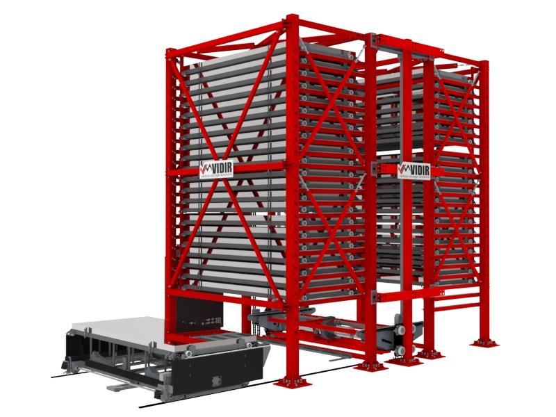 Racking system stores 290,000 lbs. of sheet metal in 280 sq. ft.