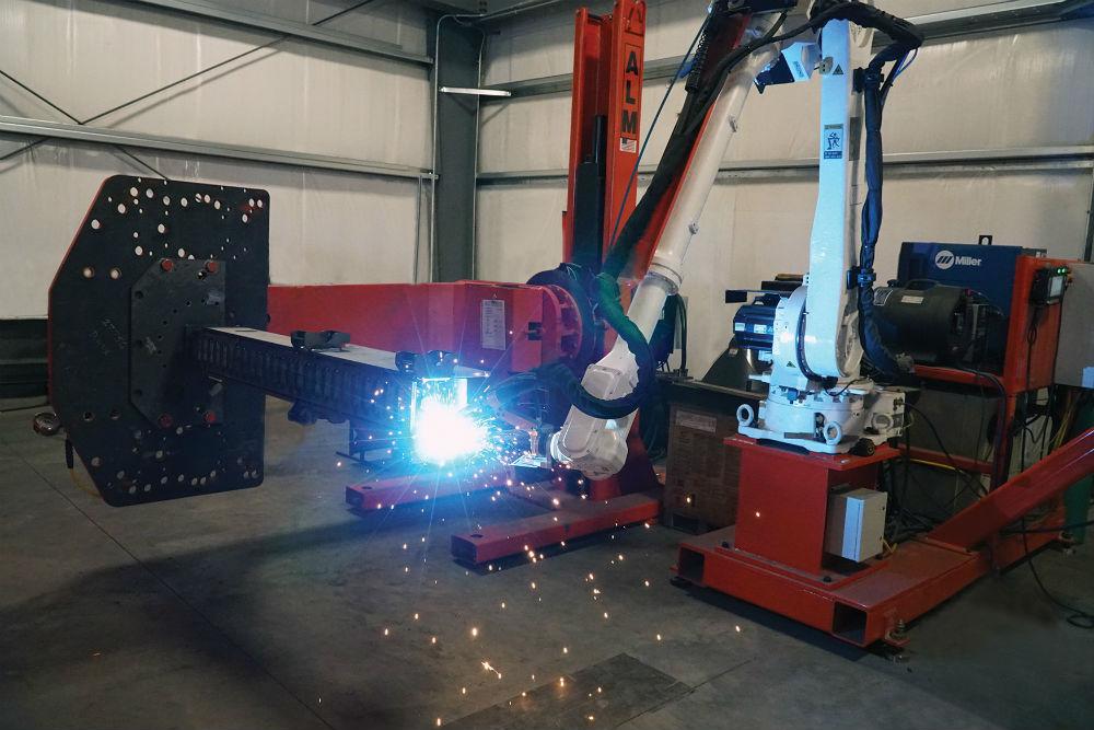 Robot Ready Hydraulic Positioner from ALM Positioners works with robots ...