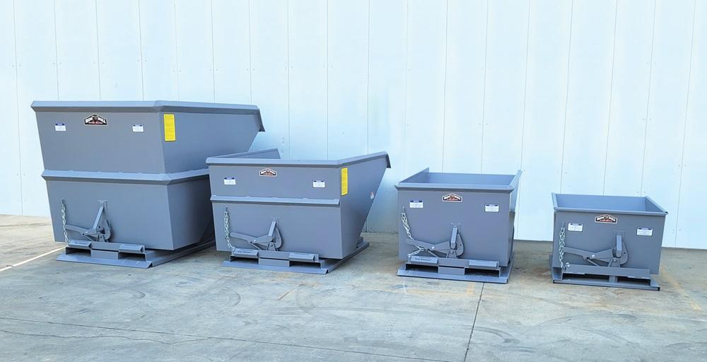 Scrap metal hoppers available for quick shipment