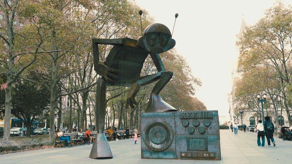 The apprentices behind Brooklyn’s “Rappin’ Max Robot” sculpture