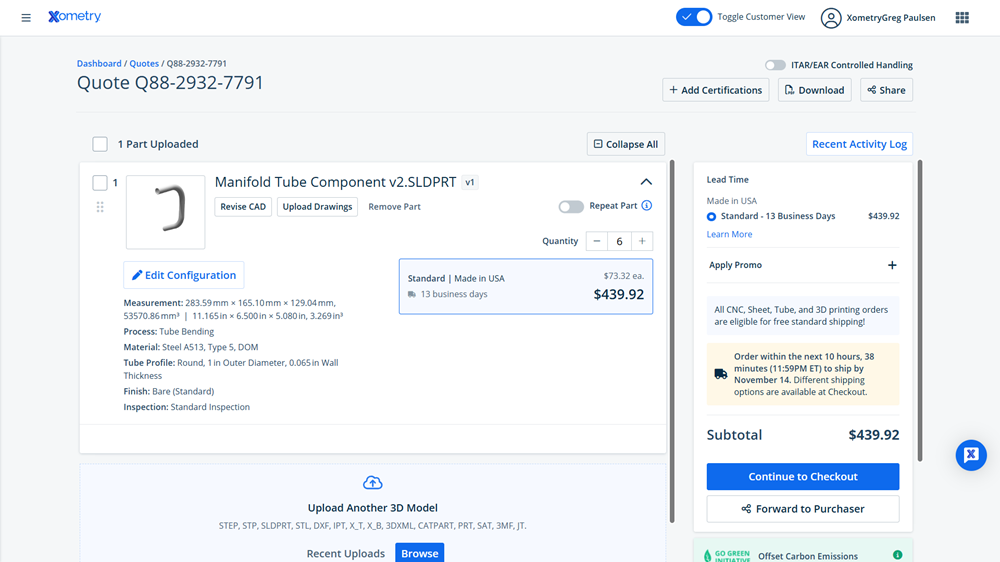 The potential of instant quoting in metal fabrication