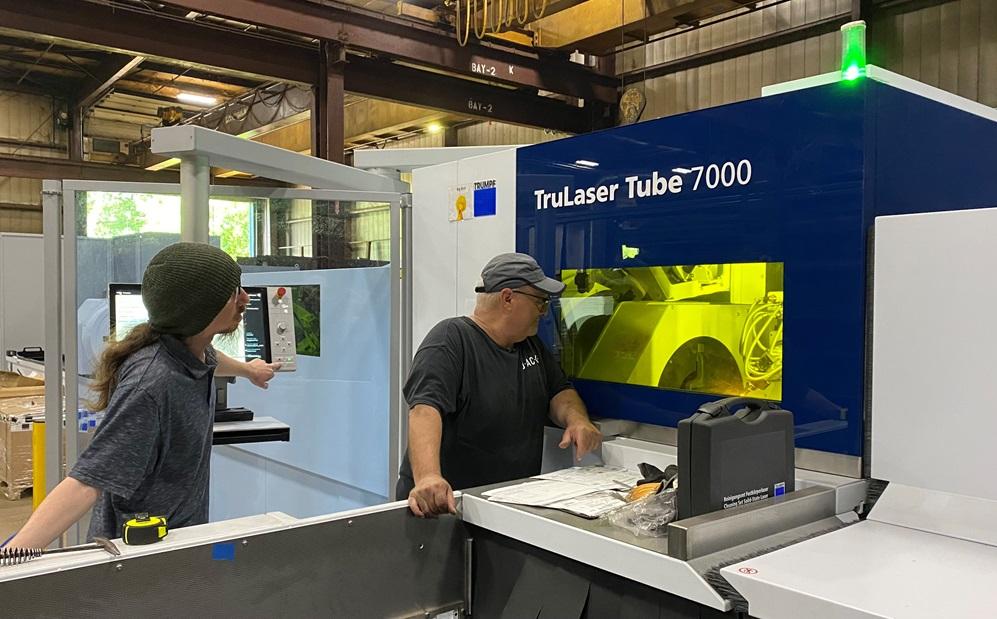 Tube laser helps company transition from distributor to fabricator