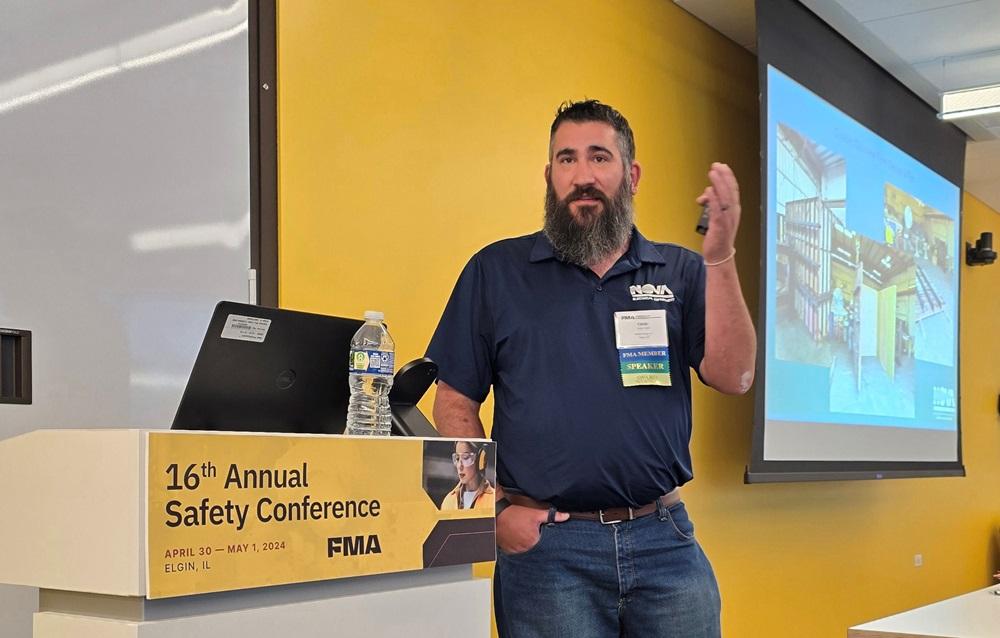 Unusual partnership boosts safety effort at Nova Group's fabrication shop