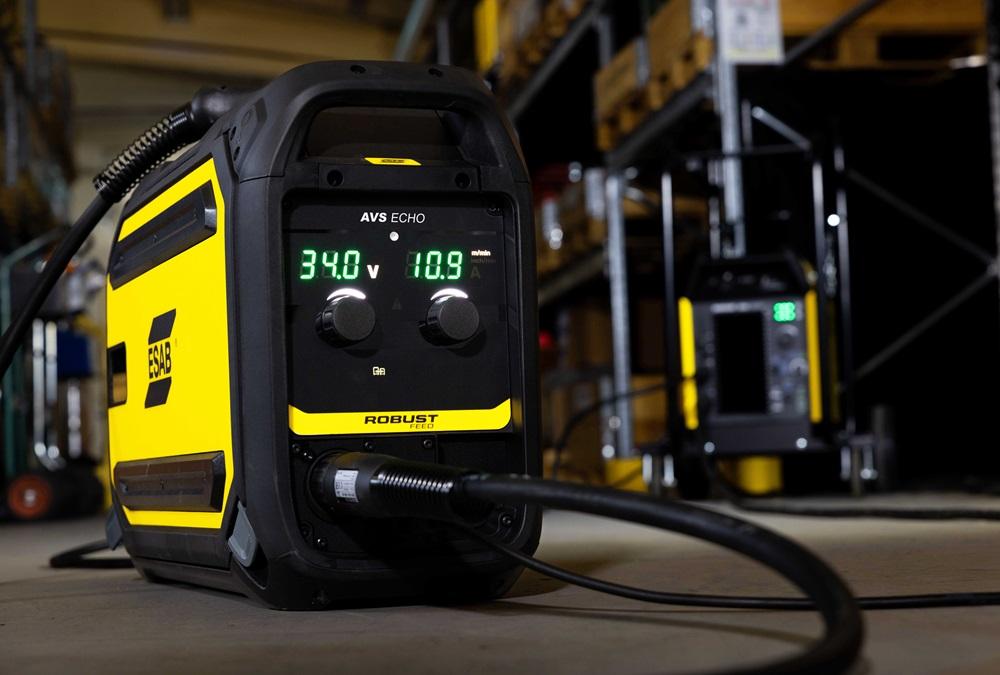 Voltage-sensing wire feeder offers remote voltage, wire feed speed ...