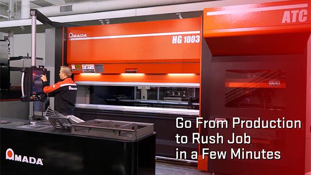 Amada’s HG ATC provides the world’s fastest automatic tool changes