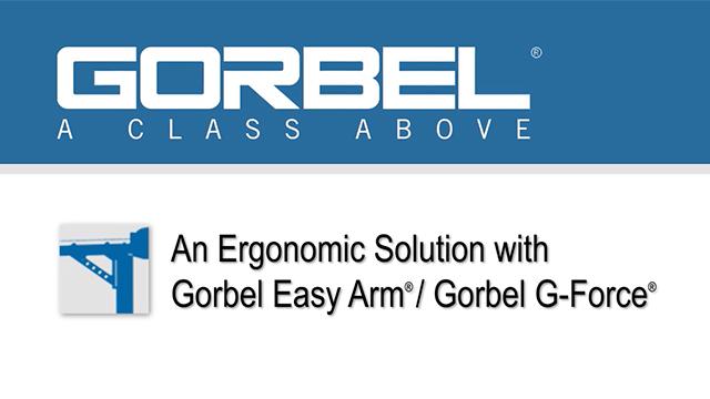 Gorbel's G-Force Intelligent Lifting Devices Revolutionize Material ...