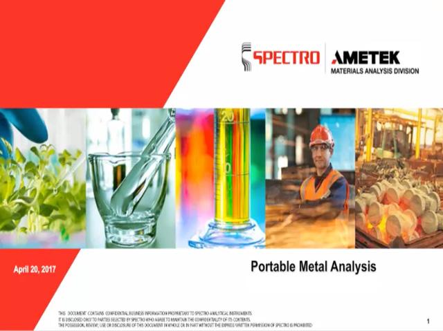 SPECTRO Analytical / AMETEK Material Analysis Division